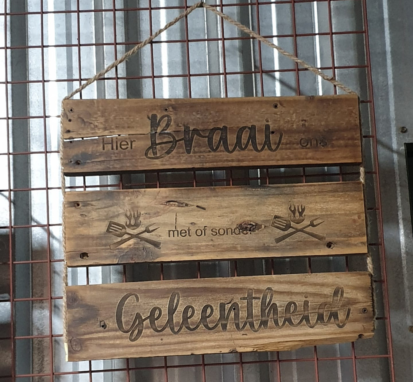 Engraved Braai Sign – My Finer Things